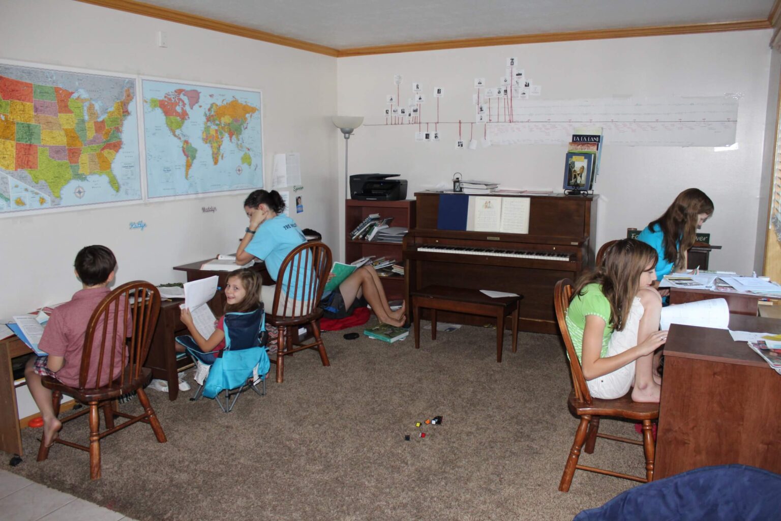 Our Homeschool Classroom - Single Mom On A Farm